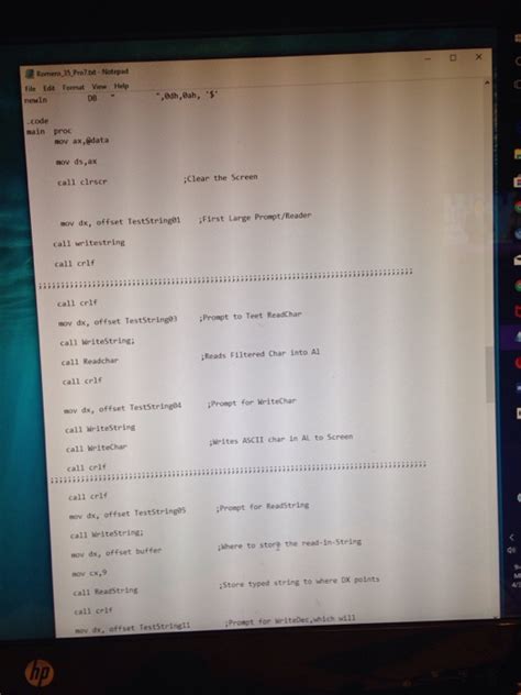 Assembly Language Program Is Incomplete Need
