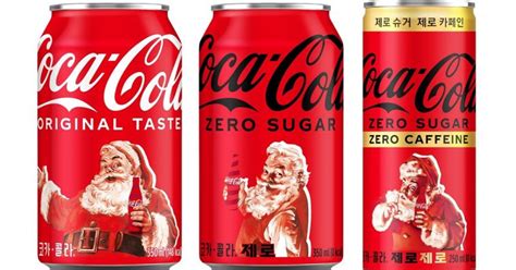 코카 콜라 산타 클로스가 패키지에올해도 돌아온 크리스마스 캔