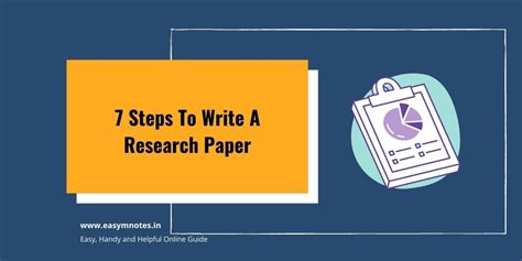 7 Steps To Write A Research Paper Easy Management Notes