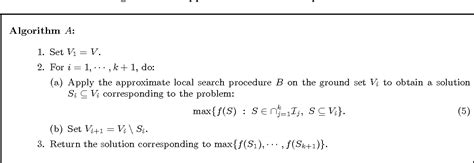 Figure 2 From Non Monotone Submodular Maximization Under Matroid And Knapsack Constraints