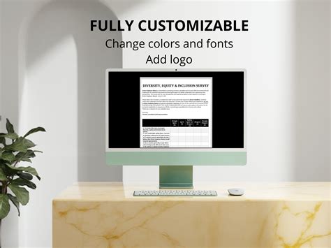 DEI Employee Survey Diversity Equity Inclusion Survey DEI Survey HR Templates Employee