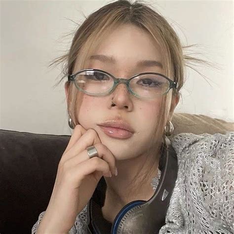 Retro Oval Glasses Women Girls Y2k Red Green Frame Glass Eyewear