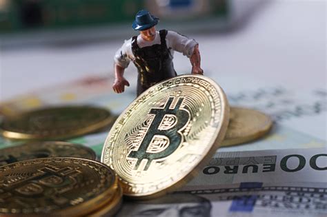Bitcoins 새로운 가상 통화입니다 자가 달러 배경으로 황금 Bitcoin에 파고 0명에 대한 스톡 사진 및 기타 이미지 0명 동전 블록체인 Istock