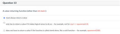 Solved A Value Returning Function Other Than Int Main