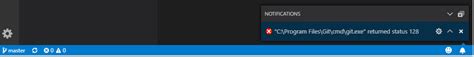 git exe returned status 128 issue when trying to initialise gitflow