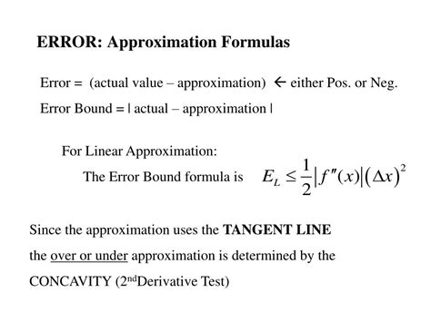 Ppt 3020 Differentials And Linear Approximation Powerpoint