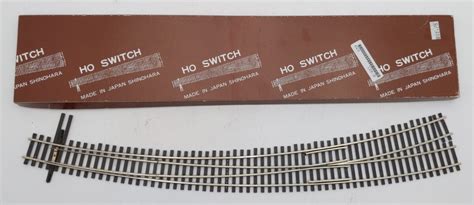 Shinohara Track 128 Ho Code 100 Nickel Silver 8 Lh Curved Turnout Swi