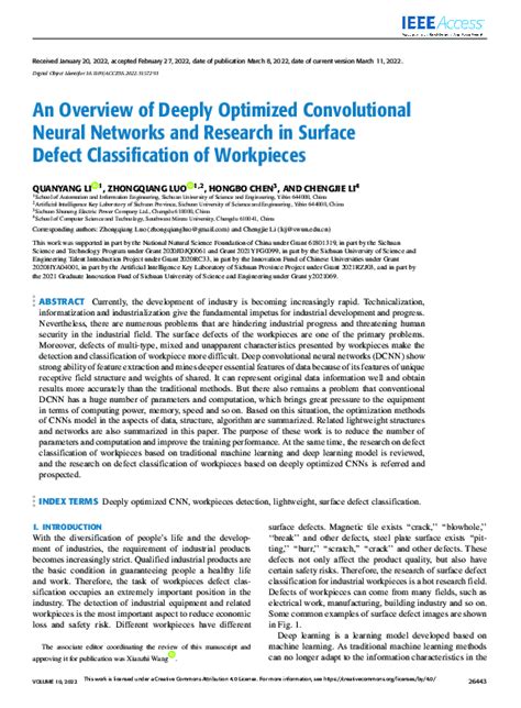 Pdf An Overview Of Deeply Optimized Convolutional Neural Networks And Research In Surface