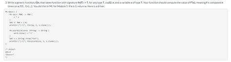 3 Write A Generic Function F2n That Takes Function