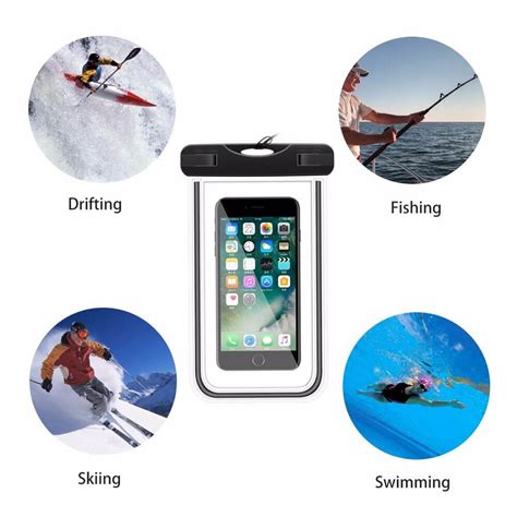 Sdtek Universal Waterproof Case Compatible With Phones Up To Inches For Iphone Samsung