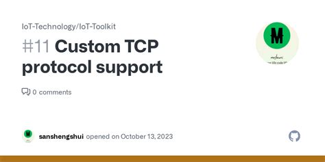 Custom Tcp Protocol Support · Issue 11 · Iot Technologyiot Toolkit · Github