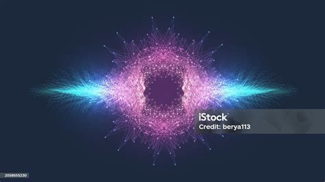 Gravitational Fractal Wave Burst Physics Science And Technology Background Design With Gravity