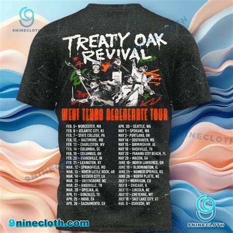 Treaty Oak Revival West Texas Degenerate Tour 2026 Shirt 9ninecloth
