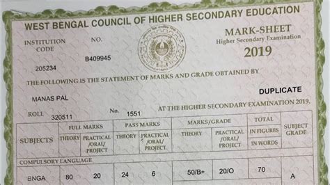 H S Certificate And Marksheet বের করলাম Duplicate Certificate