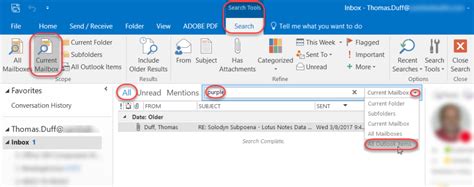 Finding Folder Names In Outlook Search One Minute Office Magic