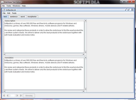 Interlinear Text Editor Download Softpedia