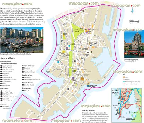 Mumbai Top Tourist Attractions Map Mumbai City Centre Free Travel