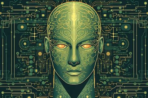 Premium Ai Image Green Clipart Illustration About Artificial Intelligence Generative Ai