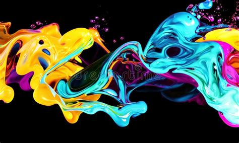 Cmyk Color Liquid Explosion Stock Video Video Of Pink Artist 368897121