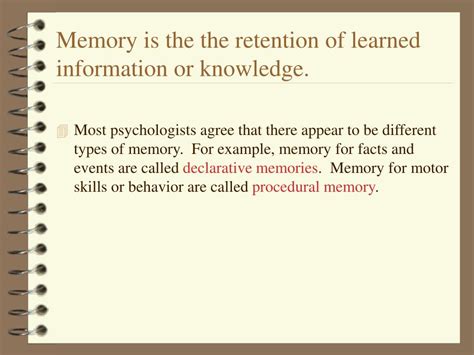 PPT Spatial Memory PowerPoint Presentation Free Download ID