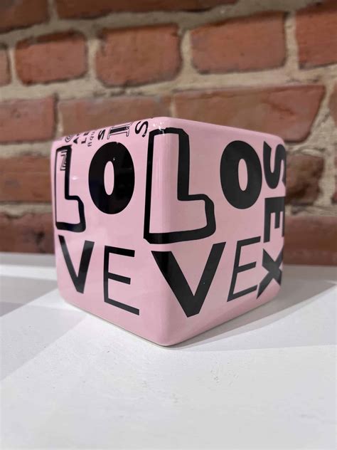 Ceramic Cube Love Sex Kiechel Fine Art