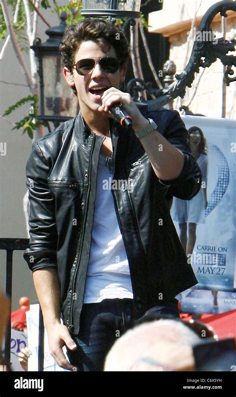 Nick Jonas Jonas Brothers Performing Live On Stage At The Grove Los
