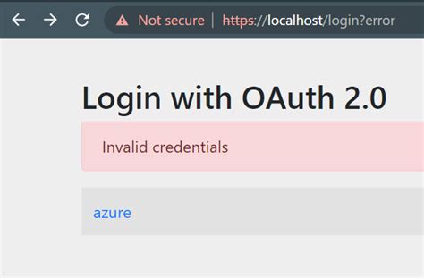 java azure ad redirected to loginerror when pressing back button after successful login