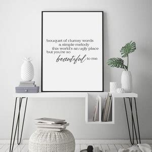 Blink 182 Lyrics Song Wall Art Printable File Punk Rock Poster