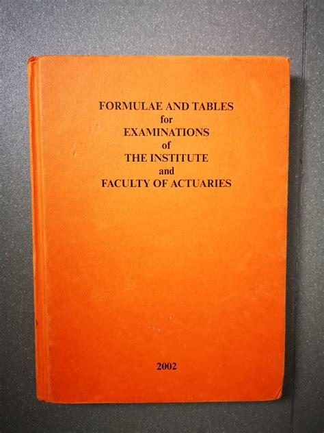 Formulae And Tables For Exams Of Ifoa Hobbies And Toys Books