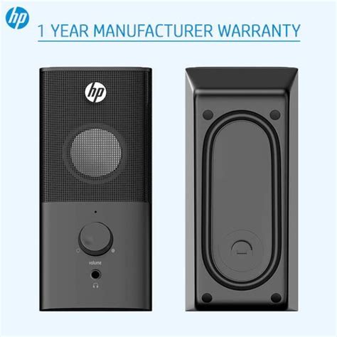 Hp Dhs Portable Multimedia Wired Black Speaker With Usb And Mm Aux Connectivity At