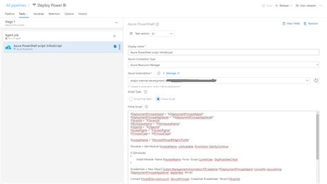 How To Create A Power Bi Workspace In An Azure Devops Pipeline Using Powershell Endjin Azure