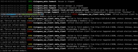 Bug Meta Does Not Stop As Expected · Issue 7654 · Risingwavelabsrisingwave · Github