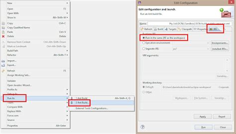 Eclipse ANT Task Java Lang NullPointerException
