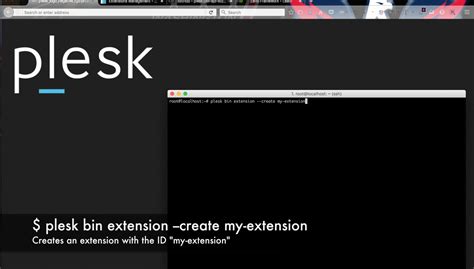 Create Plesk Extension Via Command Line