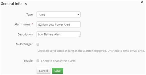 Enable Disable Alarms NexSens