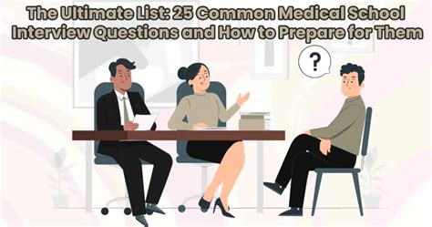 The Ultimate List 25 Common Medical School Interview Questions And How