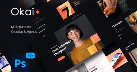 Okai Personal Creative Portfolio Psd Template Websites Ux And Ui Kits Ft Freelancer