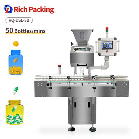 8 Lane Automatic Capsule Tablet Counting And Bottling Machine Electronic Counting Machine