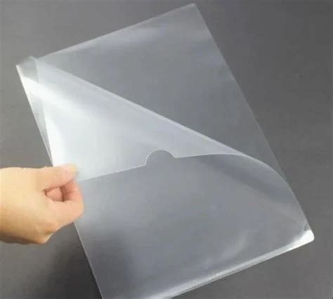 Plastic L Shape Folder Size A Transparent At Rs Piece In Faridabad ID