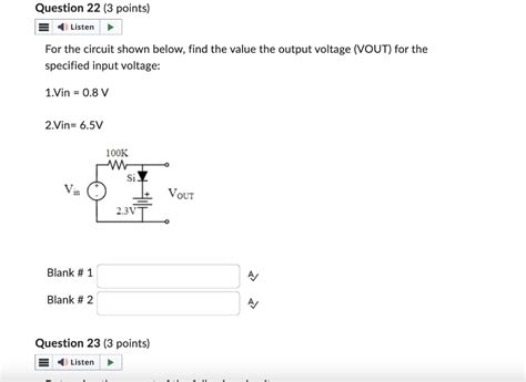 Solved For The Circuit Shown Below Find The Value The Chegg