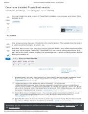 Determine Installed Powershell Version Stack Overflow Pdf Determine Installed