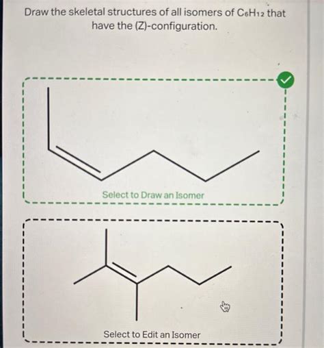 Solved Draw The Skeletal Structures Of All Isomers Of C6h12