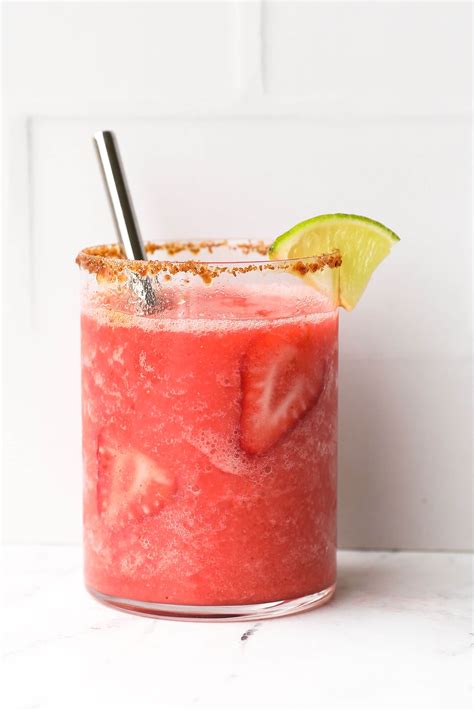 5 Minute Frozen Strawberry Daiquiri Mocktail Real Simple Good