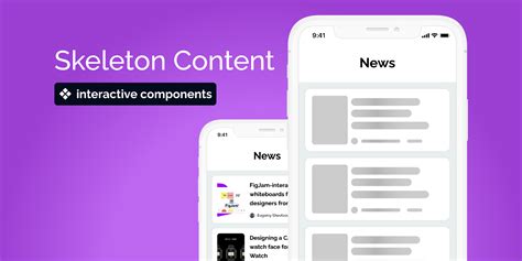 Skeleton Content Interactive Components Figma