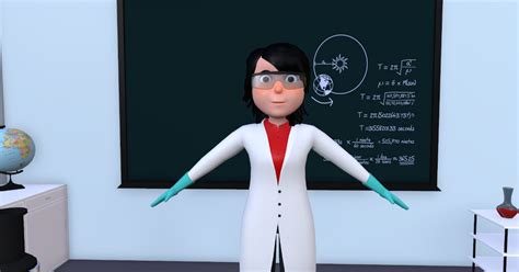 Low Poly Female Scientist 3d Characters Unity Asset Store