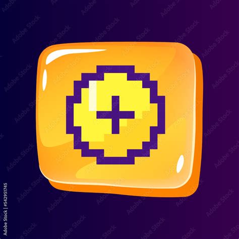 plus sign glossy ui button with pixelated color icon calculator control option mathematics