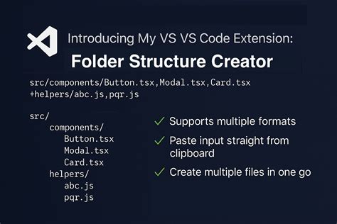 Introducing Folder Structure Creator Streamline Your Project Setup In