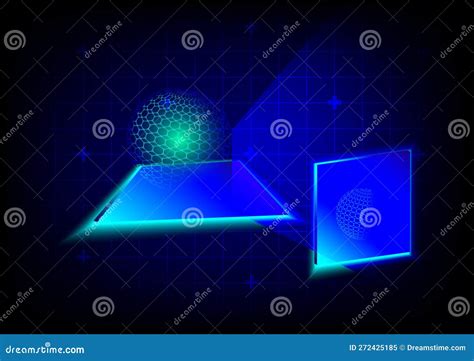Global Digital Networking Communication Technology Microchip Electronic Abstract Backgrounds