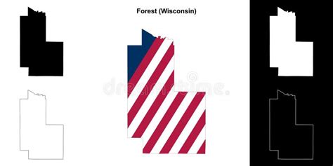 Forest Outline Map Stock Illustration Illustration Of Empty 324202874