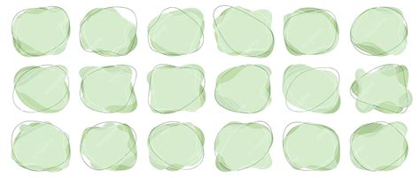 Premium Vector Green Organic Blob Shape With Irregular Form Abstract